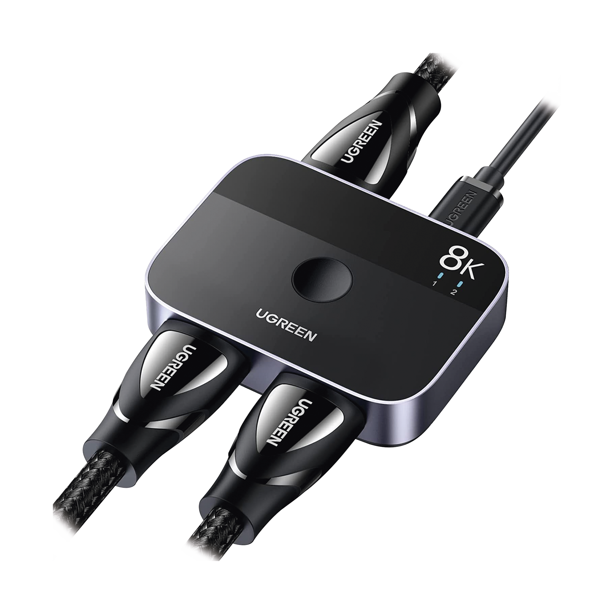 Conmutador HDMI 2.1 8K @60Hz / HDMI Splitter 2 Entradas a 1 Salida / S ...