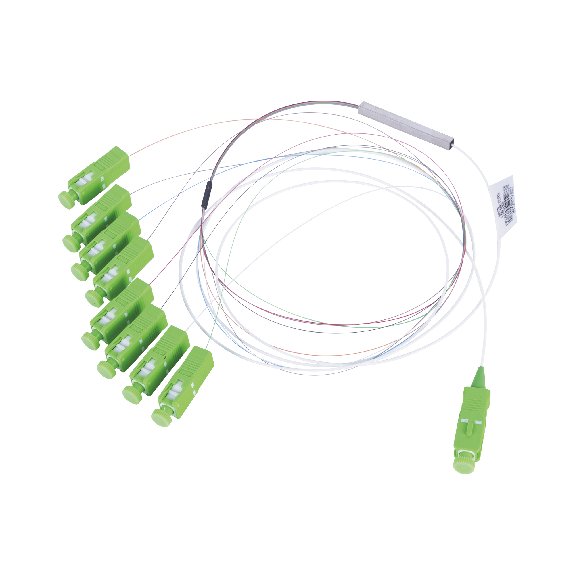 Divisor Óptico (Splitter) Tipo PLC, de 1x8, Con Conector de Entrada SC ...