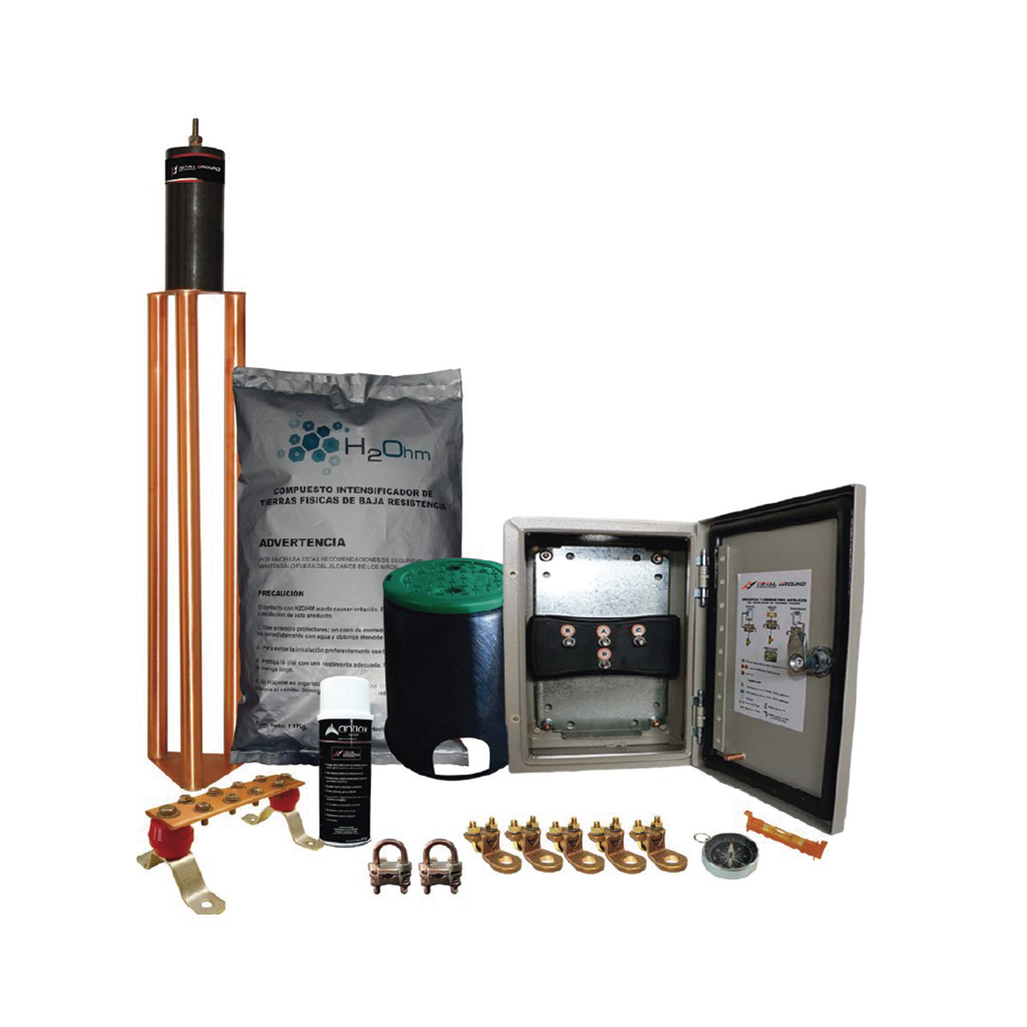 Kit de tierra Física Modelo TG45K con Electrodo Magnetoactivo 50 x 11. – Digi-Access